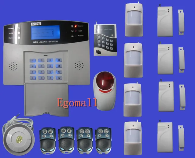 Security Guard Wireless Intelligent Mobile Call Gsm Burglar Alarm System Auto Dial Listen In On