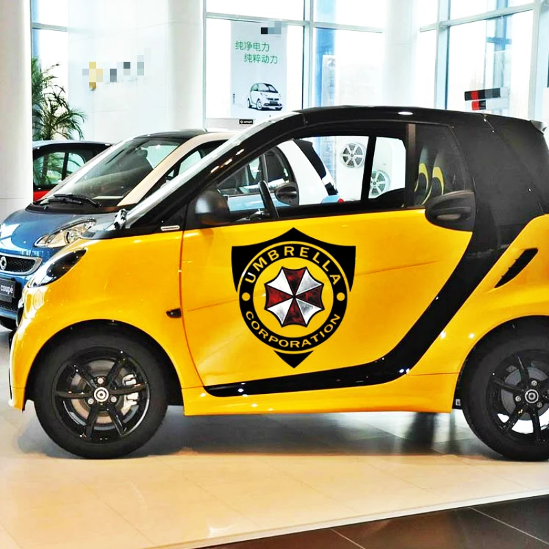 Aliauto engraçado acessórios do carro guarda chuva corporation escudo ...