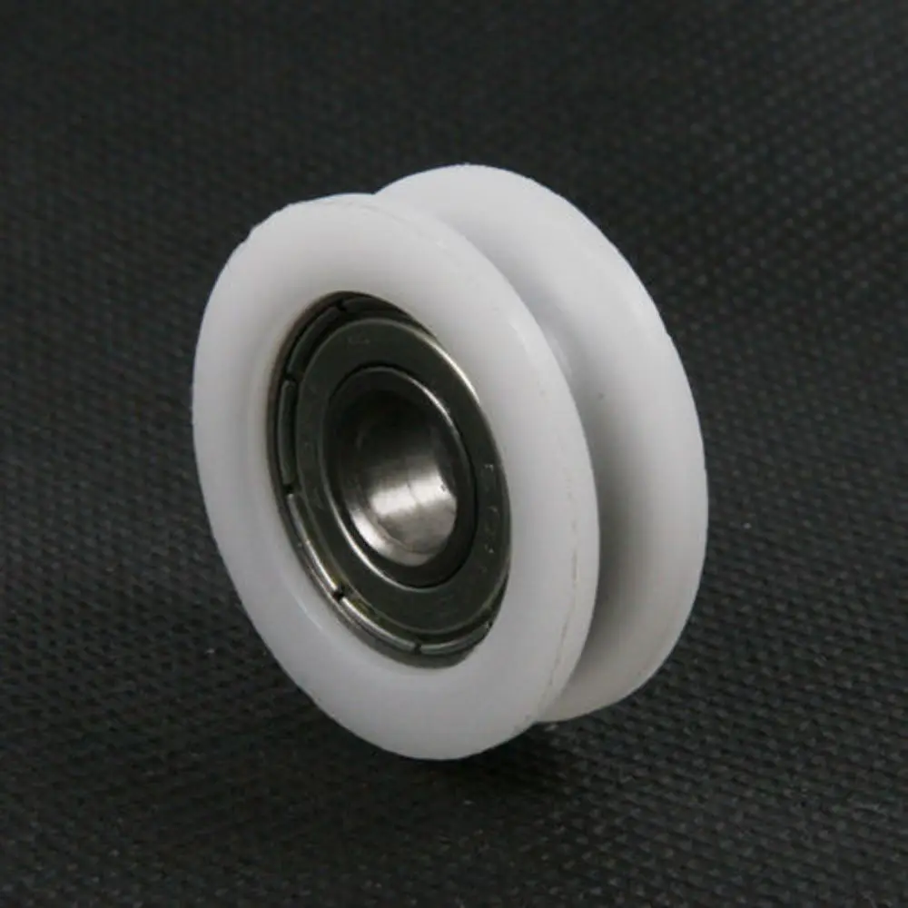 6pcs 8*30*10mm U Groove Nylon Flexible Ball Bearings Wheels Roller for ...