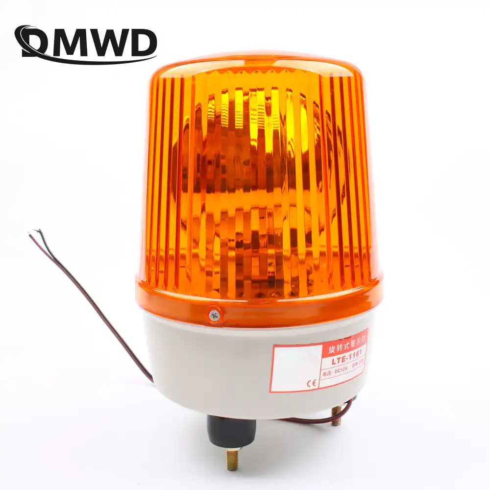 AC 220V Red Yellow Green Blue LED Rotating Beacon Warning Light Lamp ...