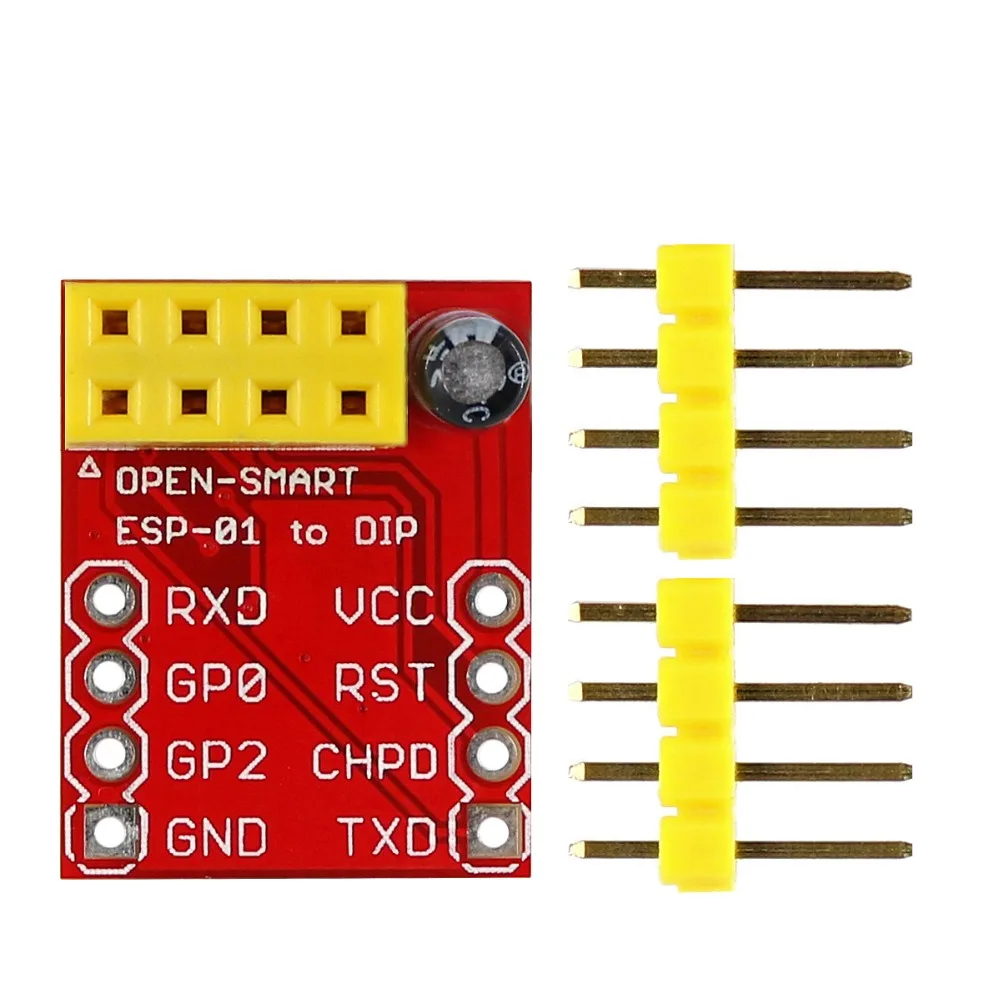 2pcs Esp-01 To Dip Wi-fi-compatible Breadboard Module Serial Wireless ...