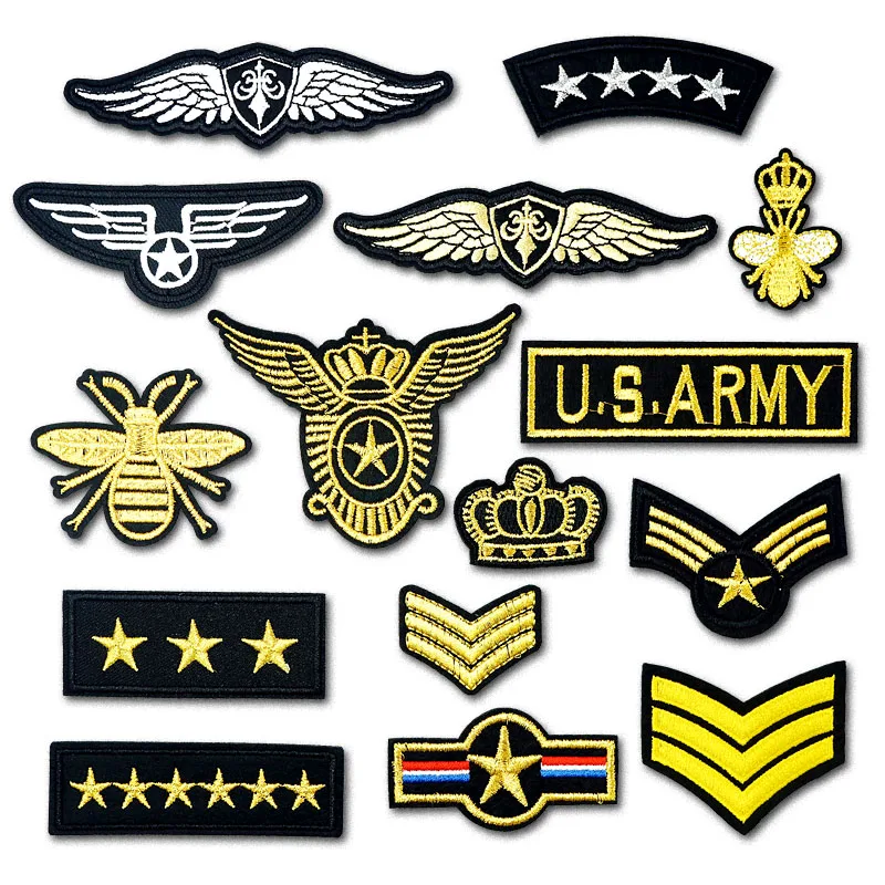 Army-U-S-ARMY-Wing-Iron-On-Patches-Sewing-Embroidered-Applique-for ...