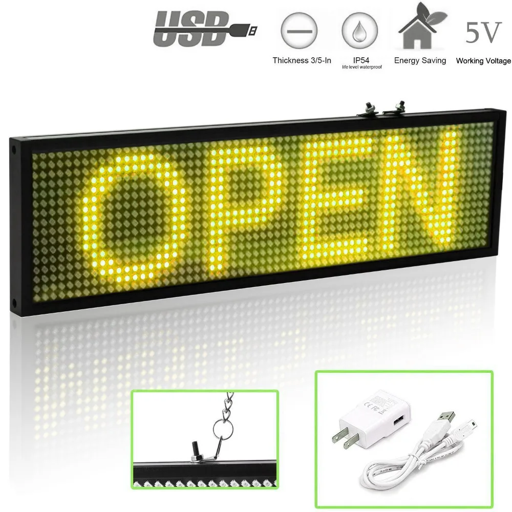 P5 Mini Led Display Indoor Hotel Factory Business Lighting Yellow Light ...