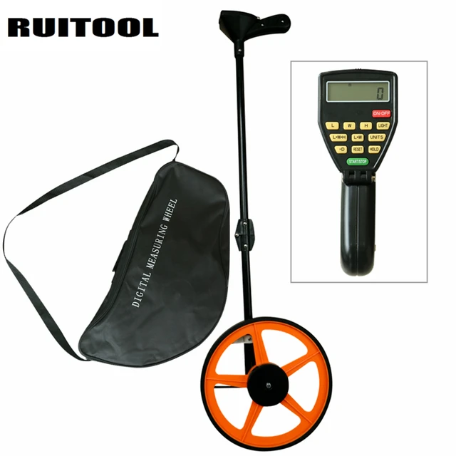 RUITOOL 32CM Digital Distance Measuring Wheel 0~999999.9M Folding Meter ...