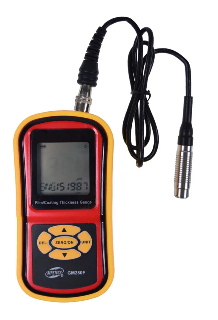 Digital coating film thickness gauge meter tester device detector ...