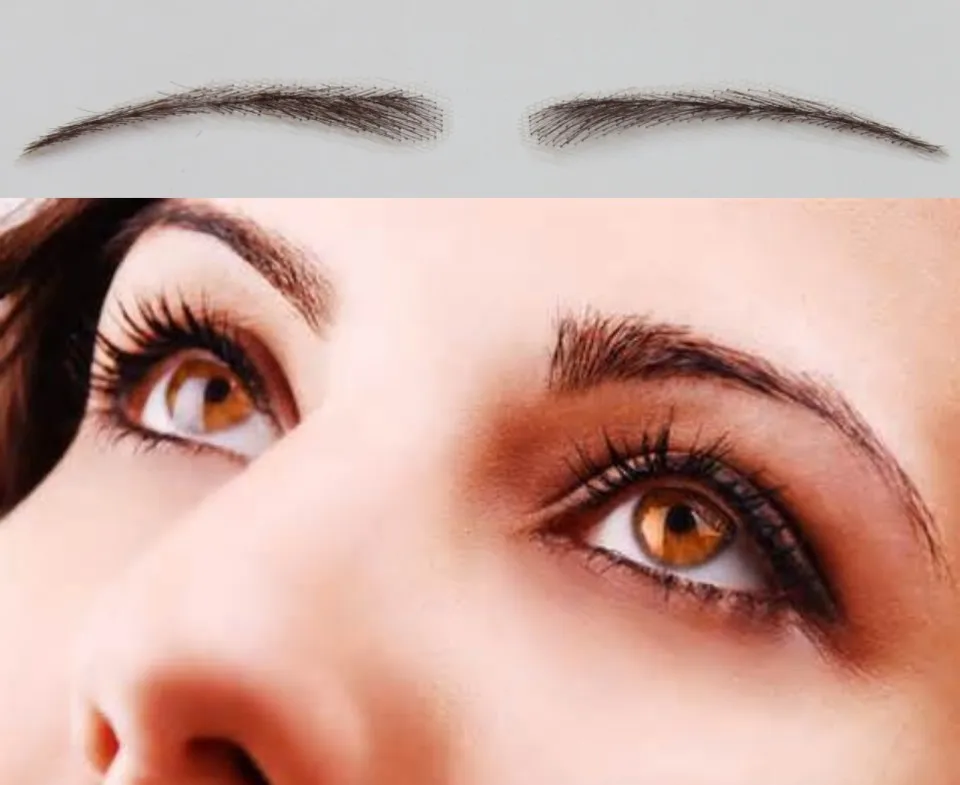 2018 Limited New Sets Women Style 100% Human Hair False Eyebrows With ...