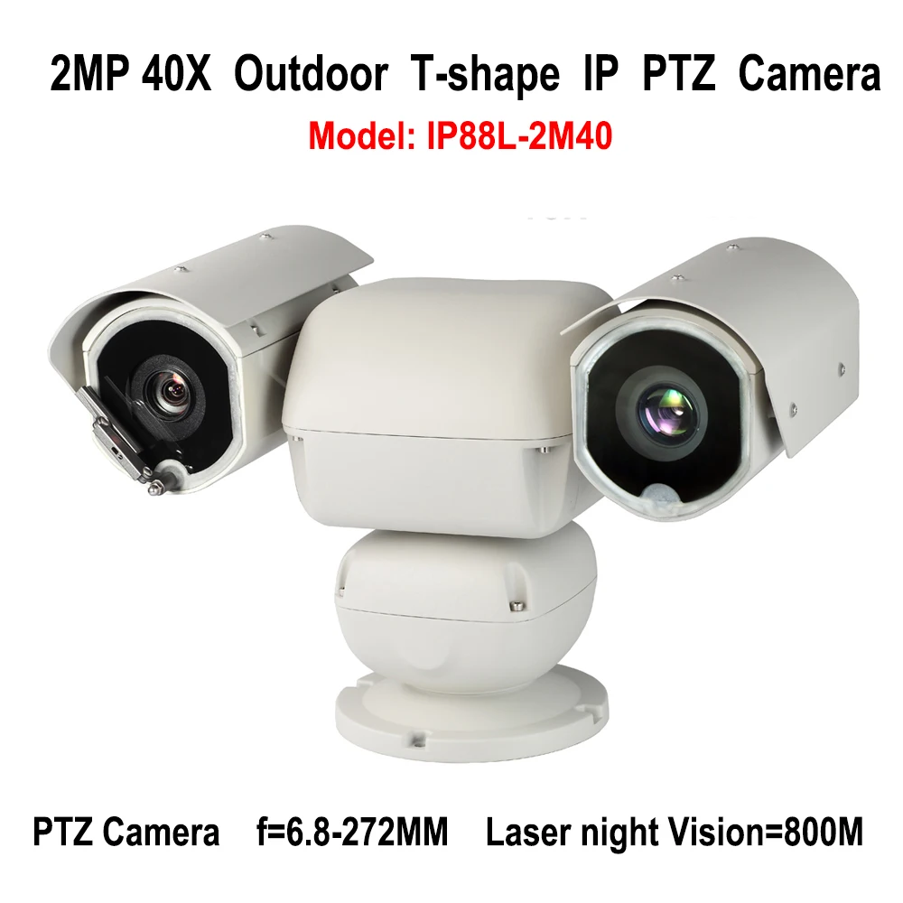 Caméra de Surveillance PTZ IP HD 2MP, Zoom 40x, longue portée 800M ...