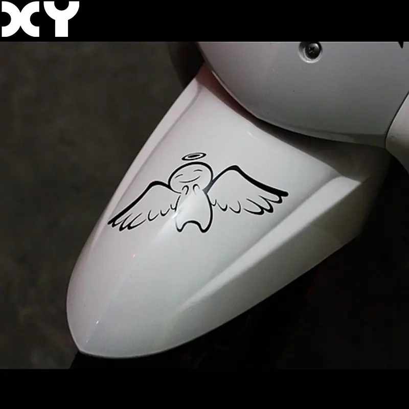 Cute Angel Wings Motorcycle Waterproof Stickers And Decals Drop ...