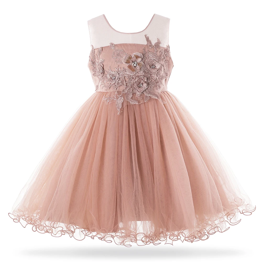 Cielarko 2019 Kid Girls Birthday Gift Dress Frock Children Wedding ...