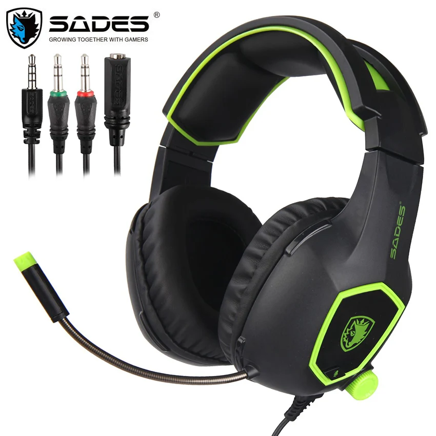 Sades Sa818 Gamer Headset Casque Ps4 Stereo Gaming Headphones Wired Pc