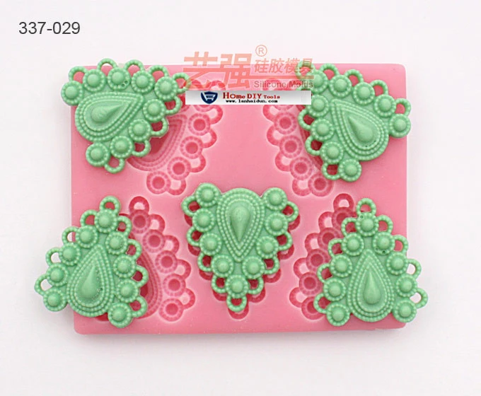 European relief heart shape baking wear Fondant cake mold silicone ...