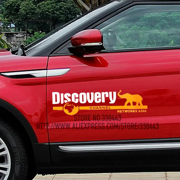 10 Pairs DISCOVERY Sticker on Car Door sticker reflective sticker Car ...