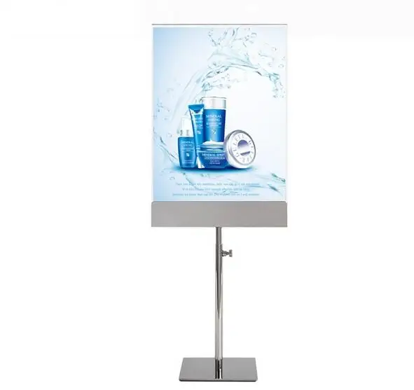 Acrylic label holder frame stainless steel Billboard stand Advertising ...