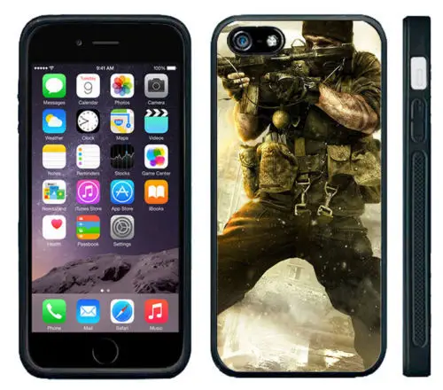 Video Game War Soldier Military cell phone case cover for for Iphone 4S ...