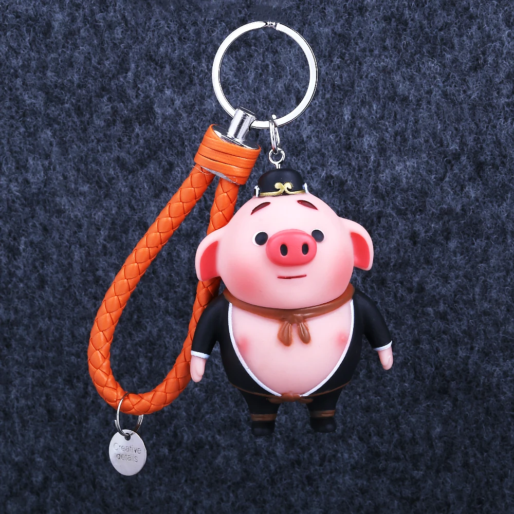 Fashion Creative Anime Movie Cartoon Pigs Keychains Jewelry Pendants ...