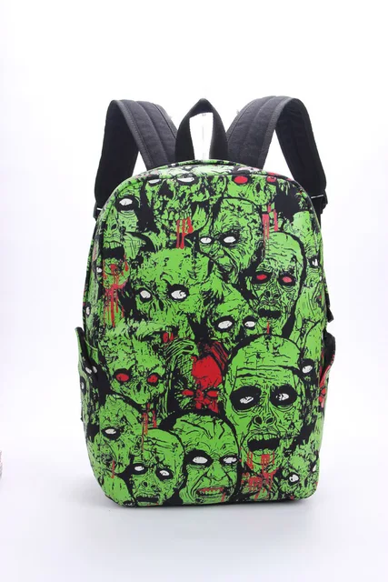Men Women Unisex Zombie Attack Monster Backpack Rucksack Gothic Emo ...