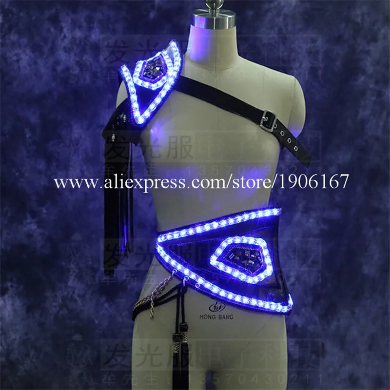 Christmas LED Luminous Light Up Stage Performance Clothes Flashing ...