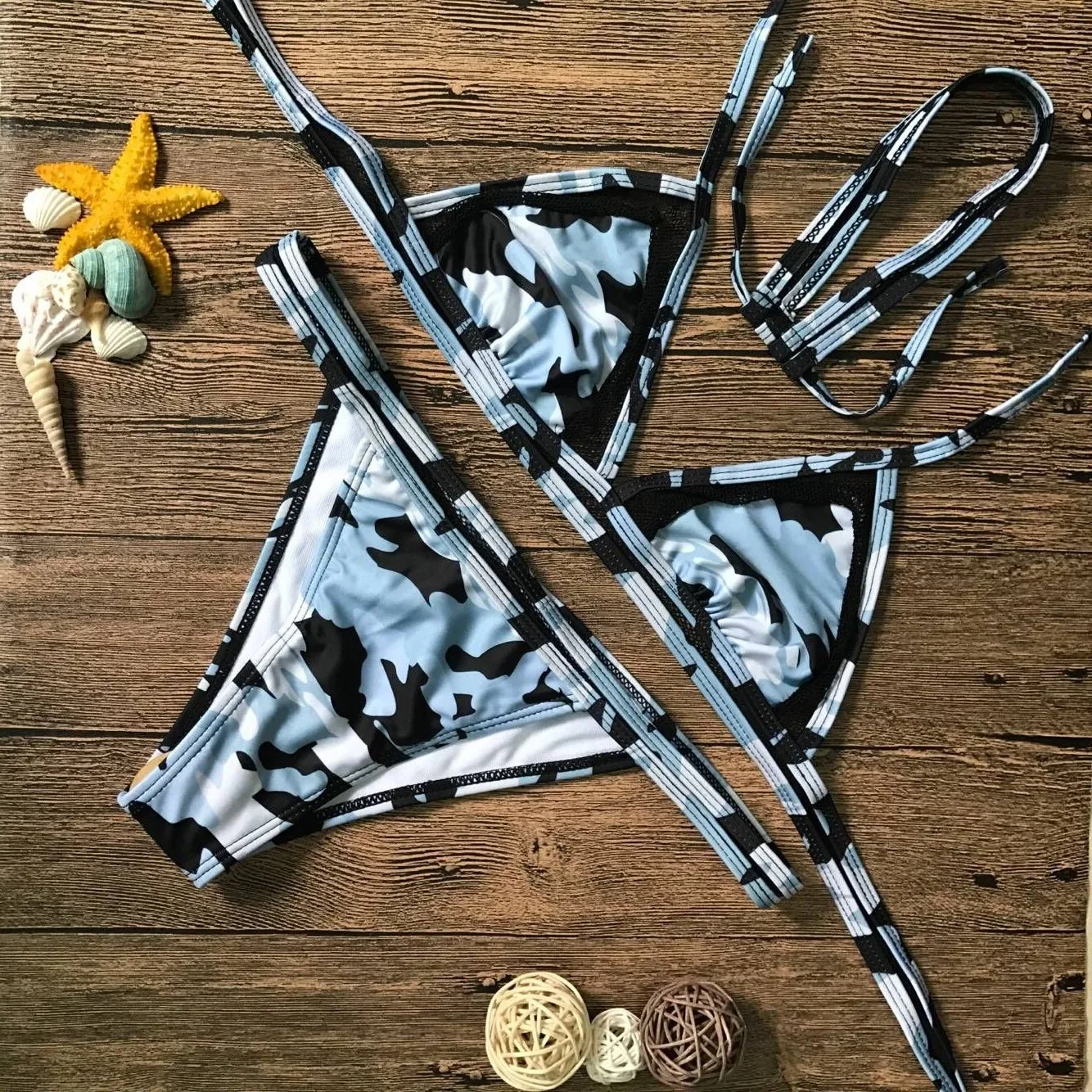 Swimwear Women Push Up Padded Bra Bandage Ladies Bikini Set Swimsuit