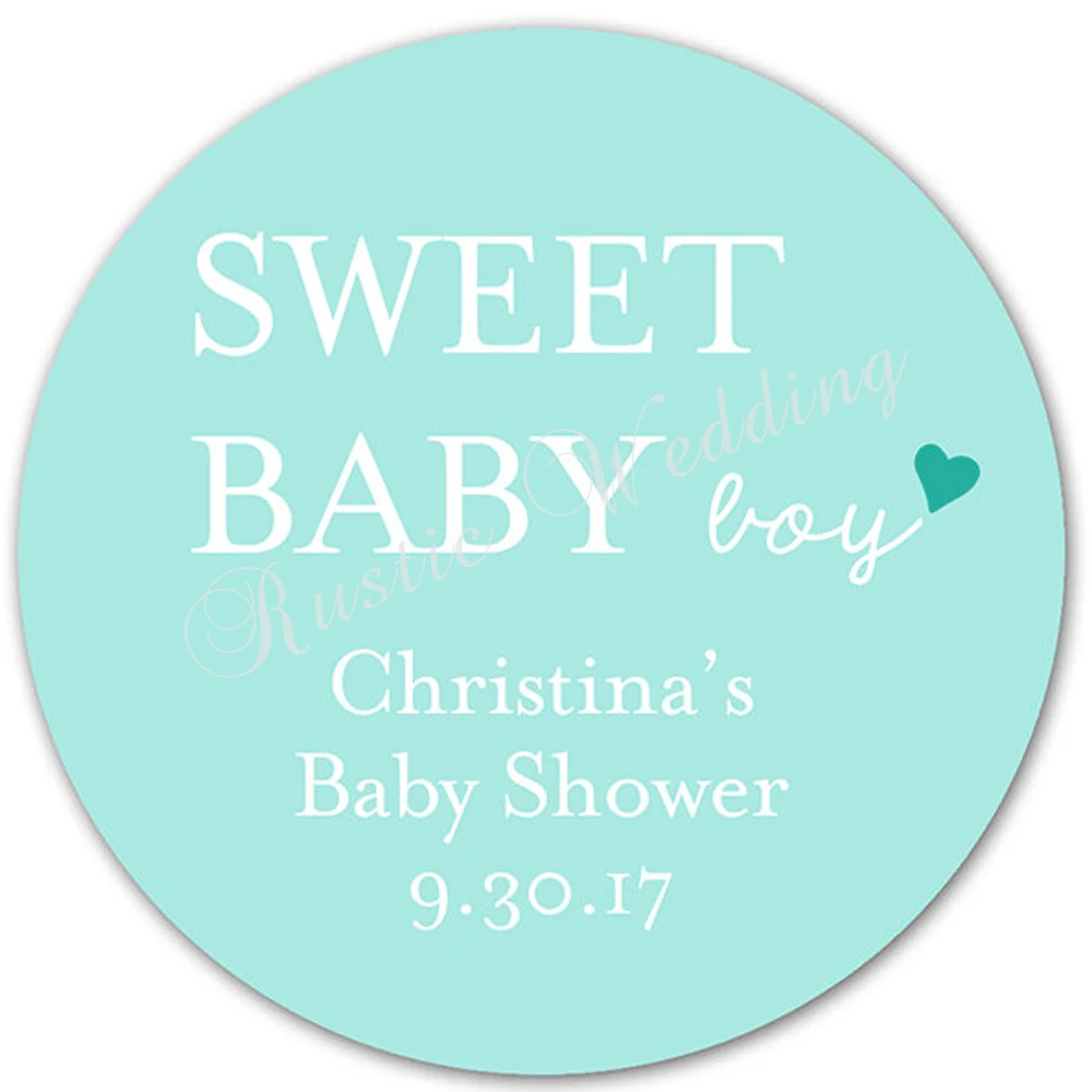 Sweet Baby With Heart, Custom Baby Shower Labels - Personalized Baby ...