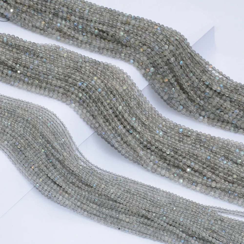 Natural Labradorite Faceted Round Beads 2mm / 3mm / 4mm|Beads| - AliExpress