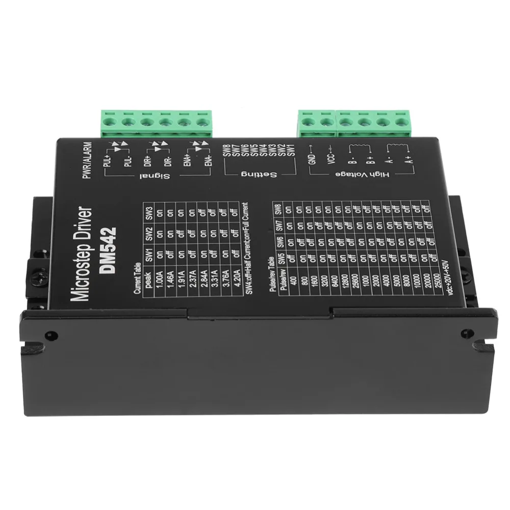 Motor Driver Four-Phase Stepping Motors DM542 DC 24V~50V Stepper Motor ...