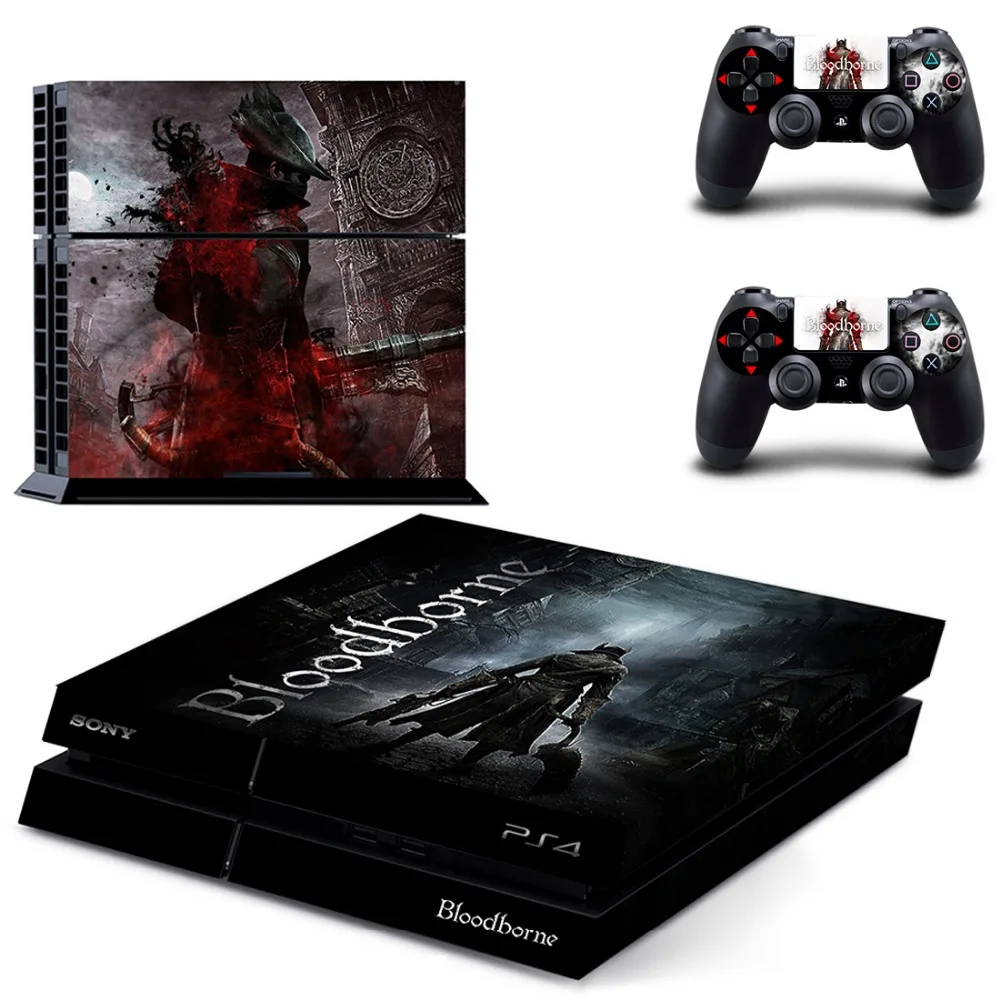 Bloodborne Skin Sticker for PlayStation 4 Console and Controller Set ...