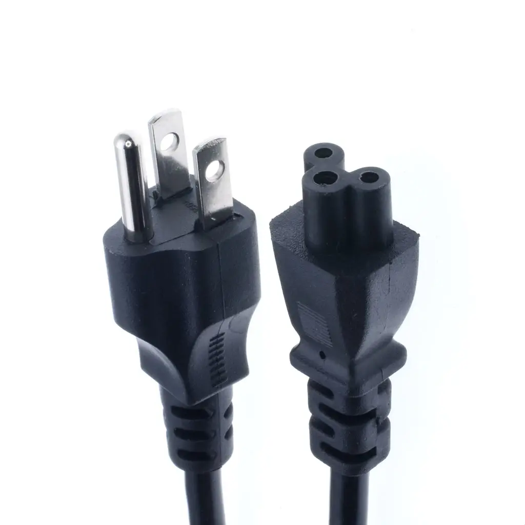 USA C5 AC Power Cord 1.5m 5ft Nema 5 15P Power Supply Lead Cable Wires ...