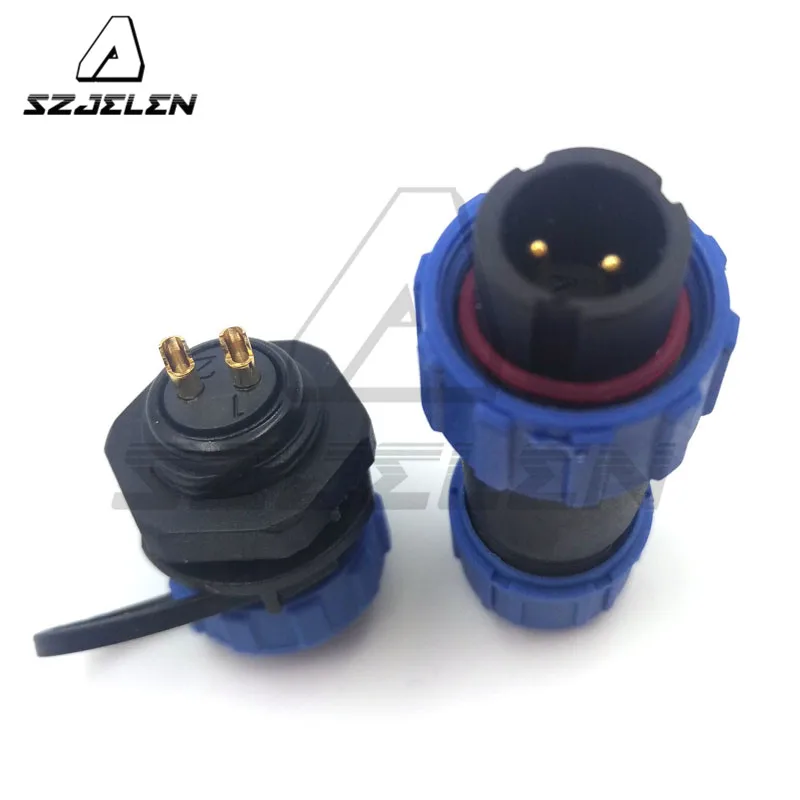 SP1310/P2 SP1312/S2, 2Pin Waterproof Connector Plug and socket Outdoor ...