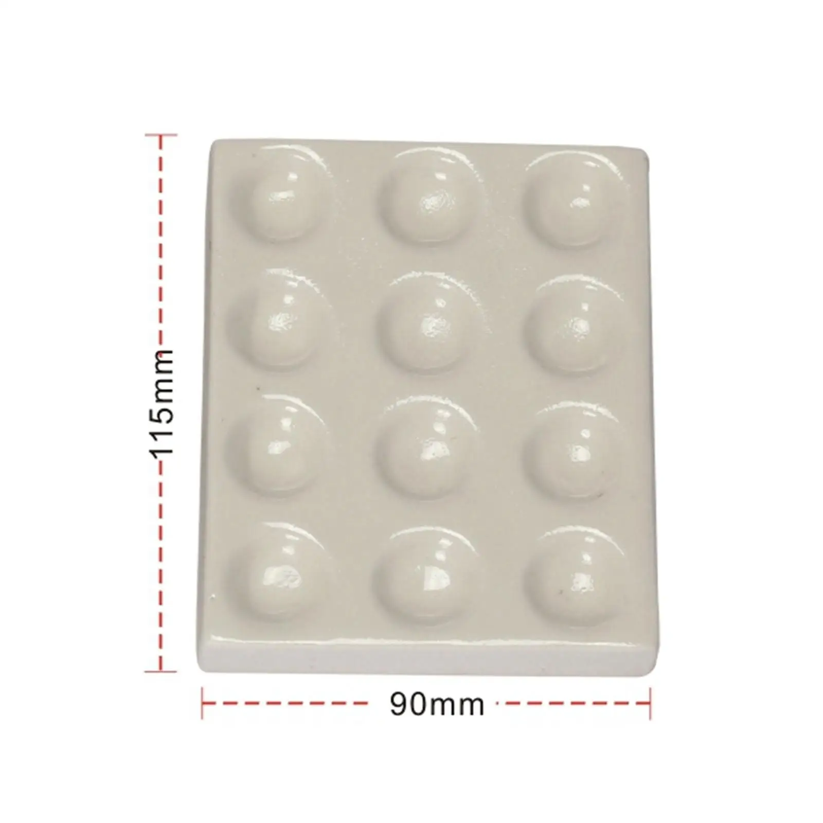 White 12 Holes Laboratory Porcelain Spotting Tile Reaction Plate ...