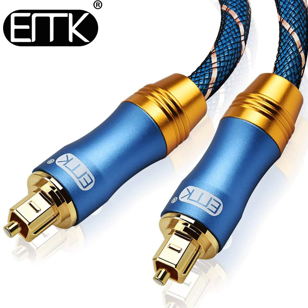 Emk 5.1 Digital Sound Spdif Optical Cable Toslink Cable Fiber Optical ...