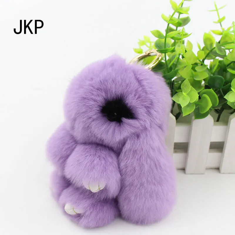 Aliexpress.com : Buy Genuine Rex rabbit Fur Keychain Bag Bunny Keychain ...