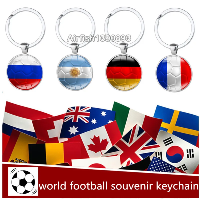 500pcs Country Flag Keychain Can Mix USA France Germany Spain Russia ...