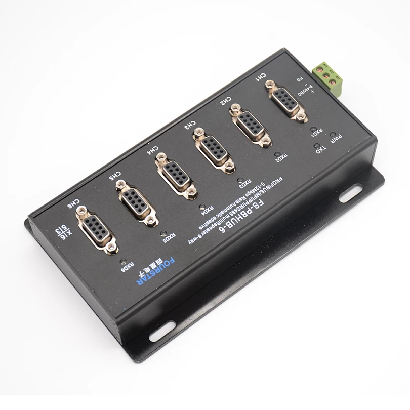 6 port isolated PROFIBUS/MPI/PPI hub implementation PROFIBUS bus type ...