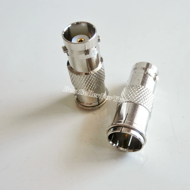 10Pcs-BNC-F-adapter-connector-BNC-Jack-female-to-F-Plug-Male-Quick-Push ...