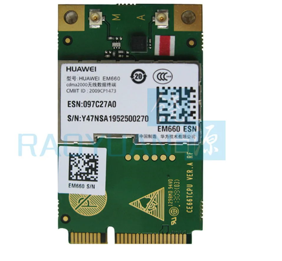 New 3G Card EM660 EV DO mini PCI E 3G Wireless Network For Asia/North ...
