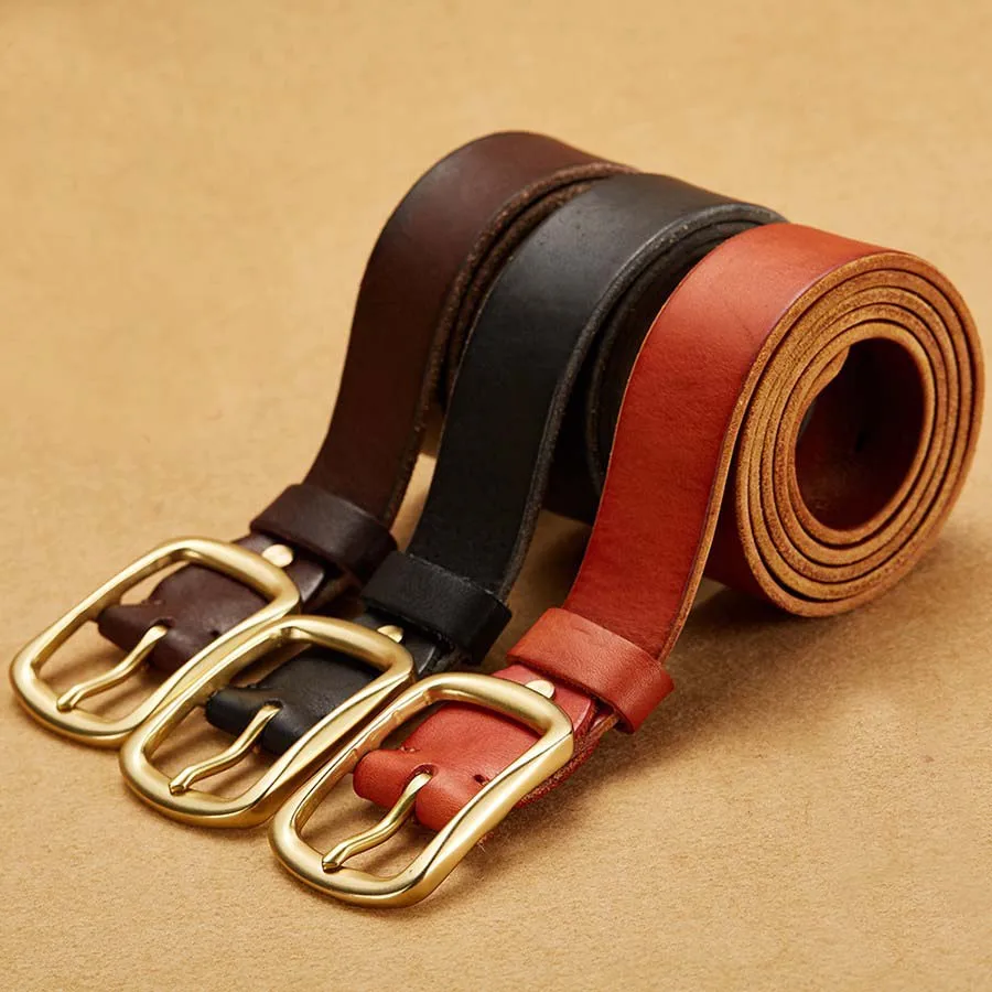 Luxury Strap Male Belts Top Selling Cow Genuine Leather Three Colors ...