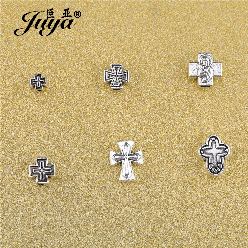 30pcs-Multiple-Style-Ancient-Cross-Beads-Shape-Loose-Spacer-Bead-For ...
