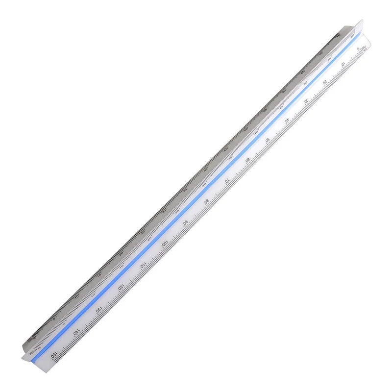 Perfect Metric 12inch Plastic Triangular Scale Ruler 1:100/200/250/300 ...