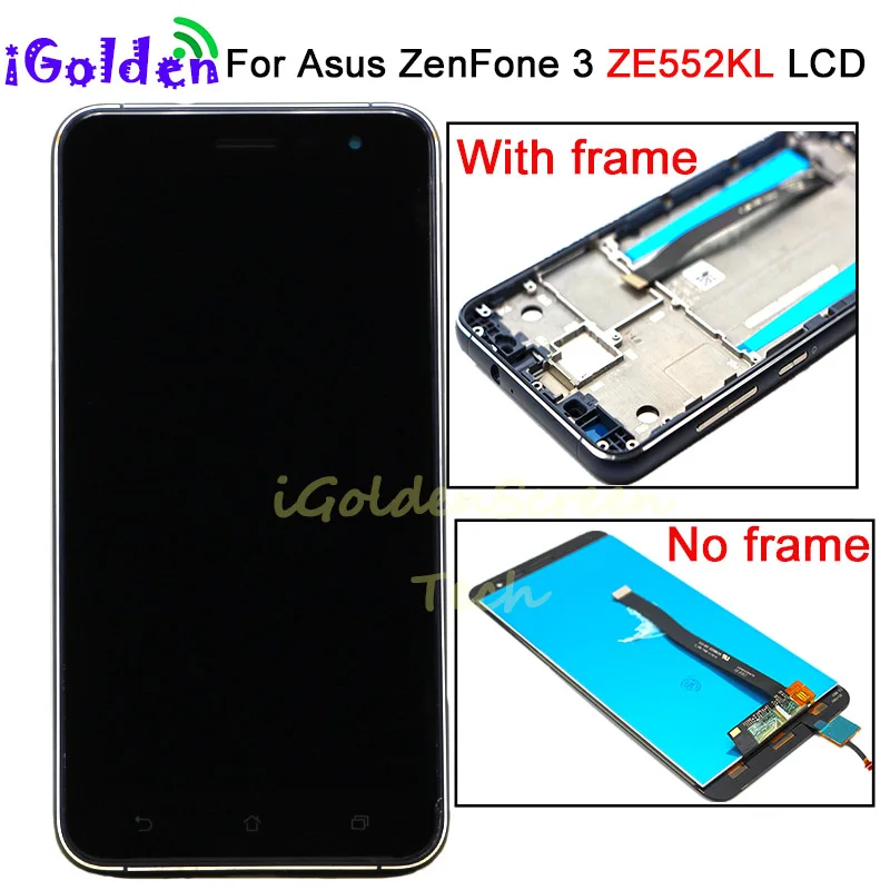 Tela lcd para asus zenfone 3 ze552kl, painel de exibição com sensor de ...