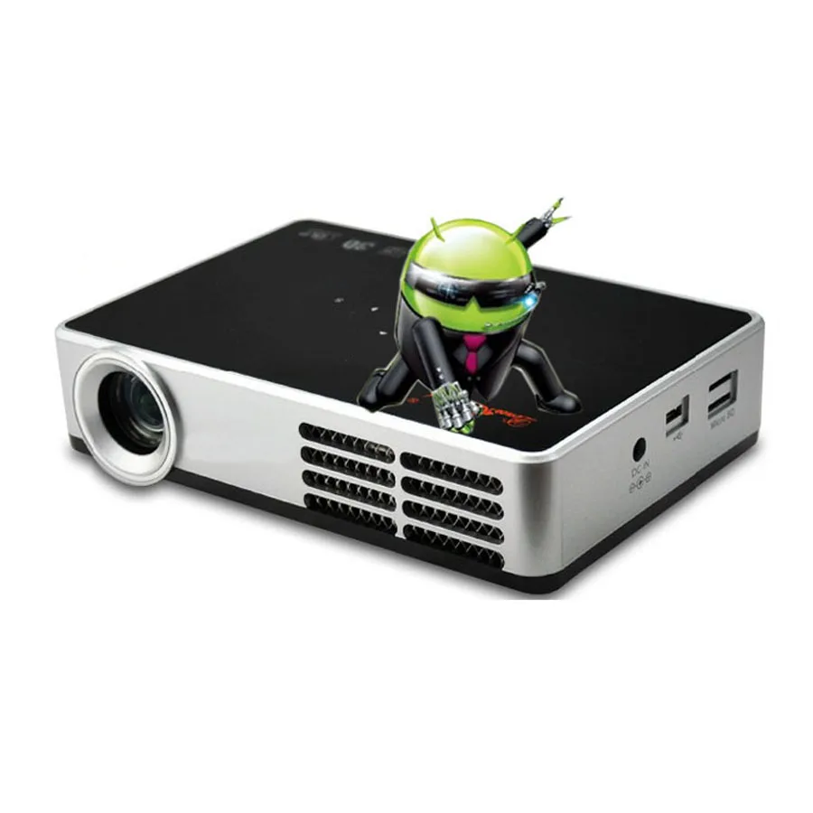 2D to 3D mini short throw DLP portable projector full hd Wifi Android 4 ...