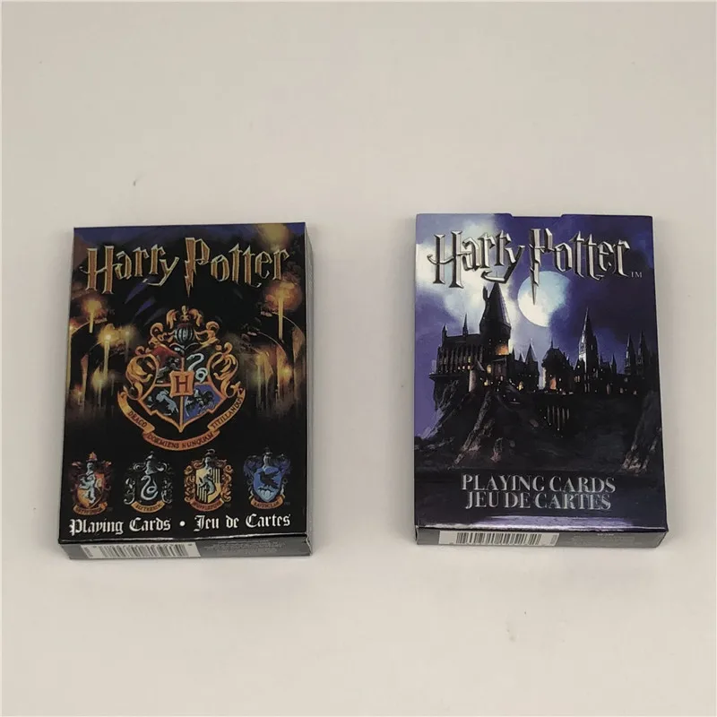 Harri Potter Playing Game Cards Hogwarts House Collection Badges ...