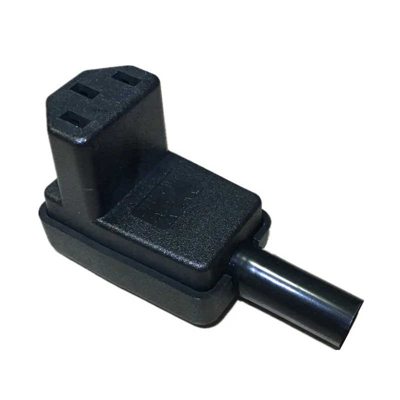 90 Degree Angled IEC 320 C13 Female Plug AC 10A 250V Power Cord Cable ...