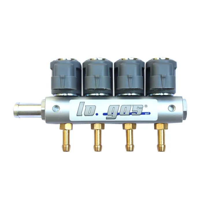 Lo.gas 4 cyls Injector Rail for LPG/CNG sequential injection system ...