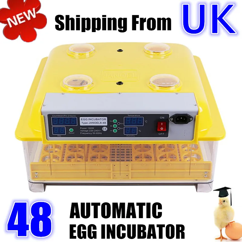 Original Janoel 48 Egg Incubator Hatcher for Hatching Poultry Eggs ...