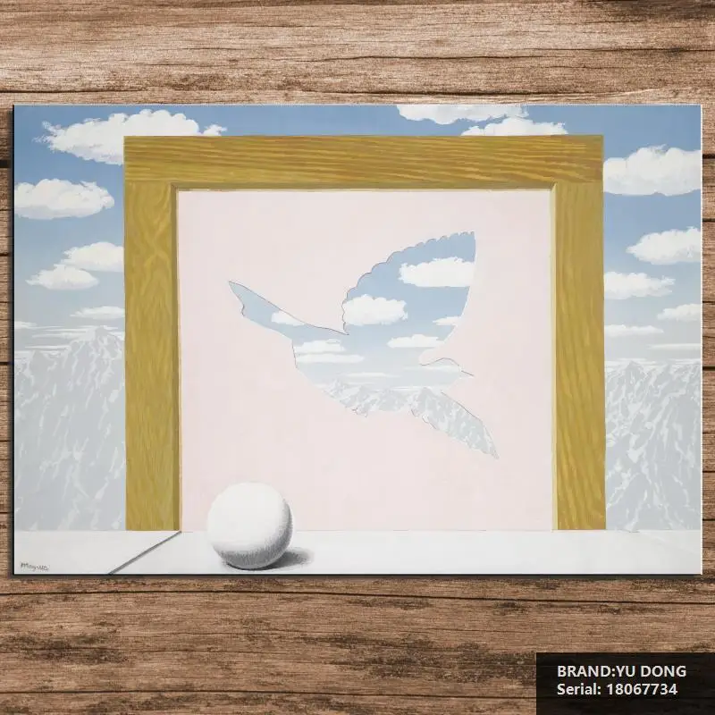 Rene-Magritte-Still-life-Abstract-oil-Painting-Drawing-art-Spray ...