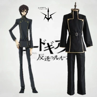 Japanese Anime Code Geass Lelouch Lamperouge Cosplay Costume School ...