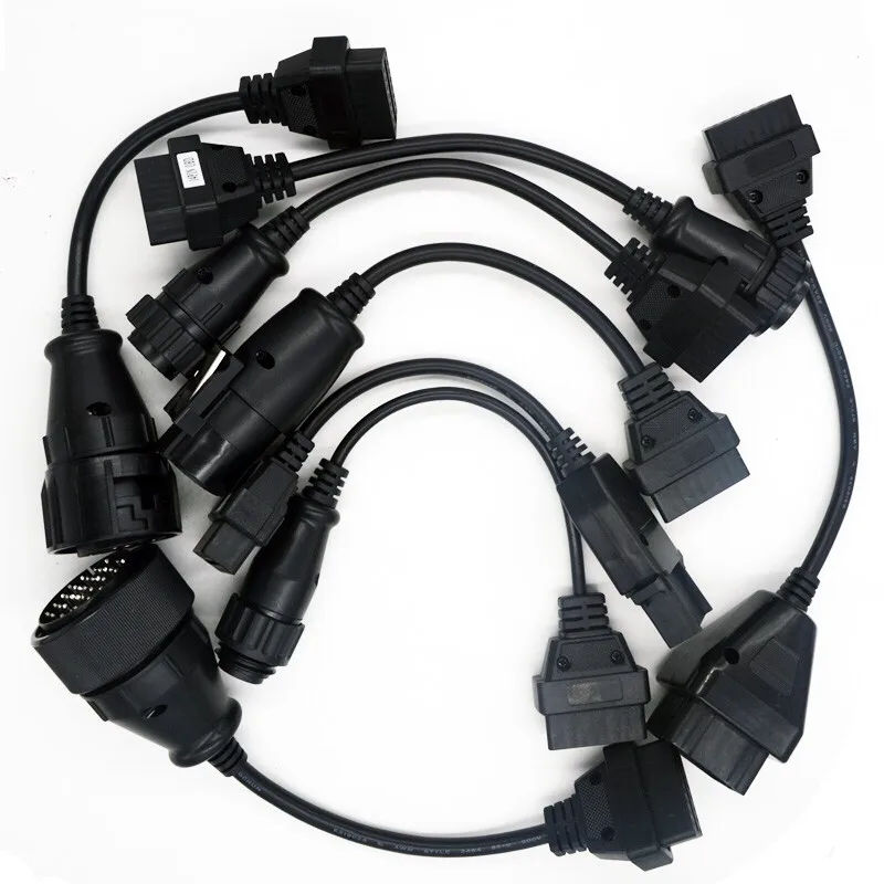 Full set 8 Truck Cables CDP Pro OBD2 OBDII Trucks Diagnostic tool ...