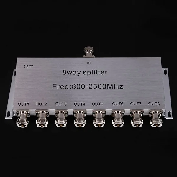 8 Way N Female Power Splitter 800 2500MHz Signal Booster Repeater ...