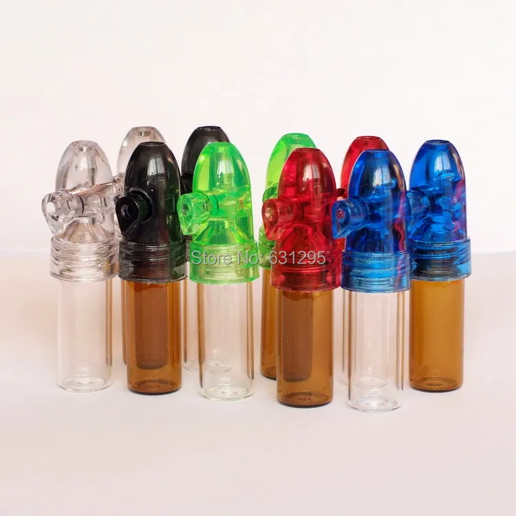 5 pieces A Lot Acrylic Plastic Snuff Dispenser Bullet Rocket Snorter ...