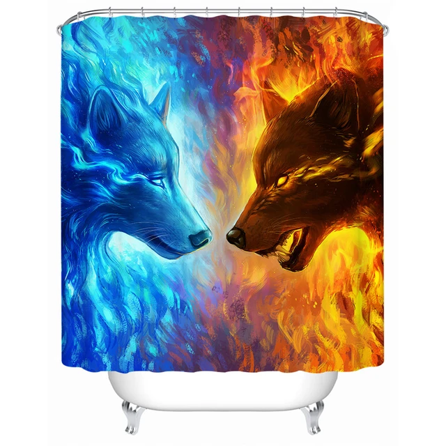 Fire Vs Ice Wolf